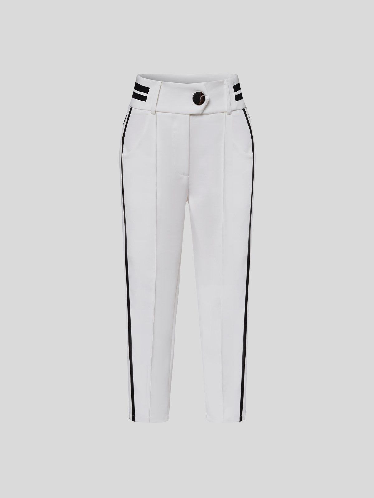 Regular Fit Color Block Urban Color Block Fashion Pants | stylewe