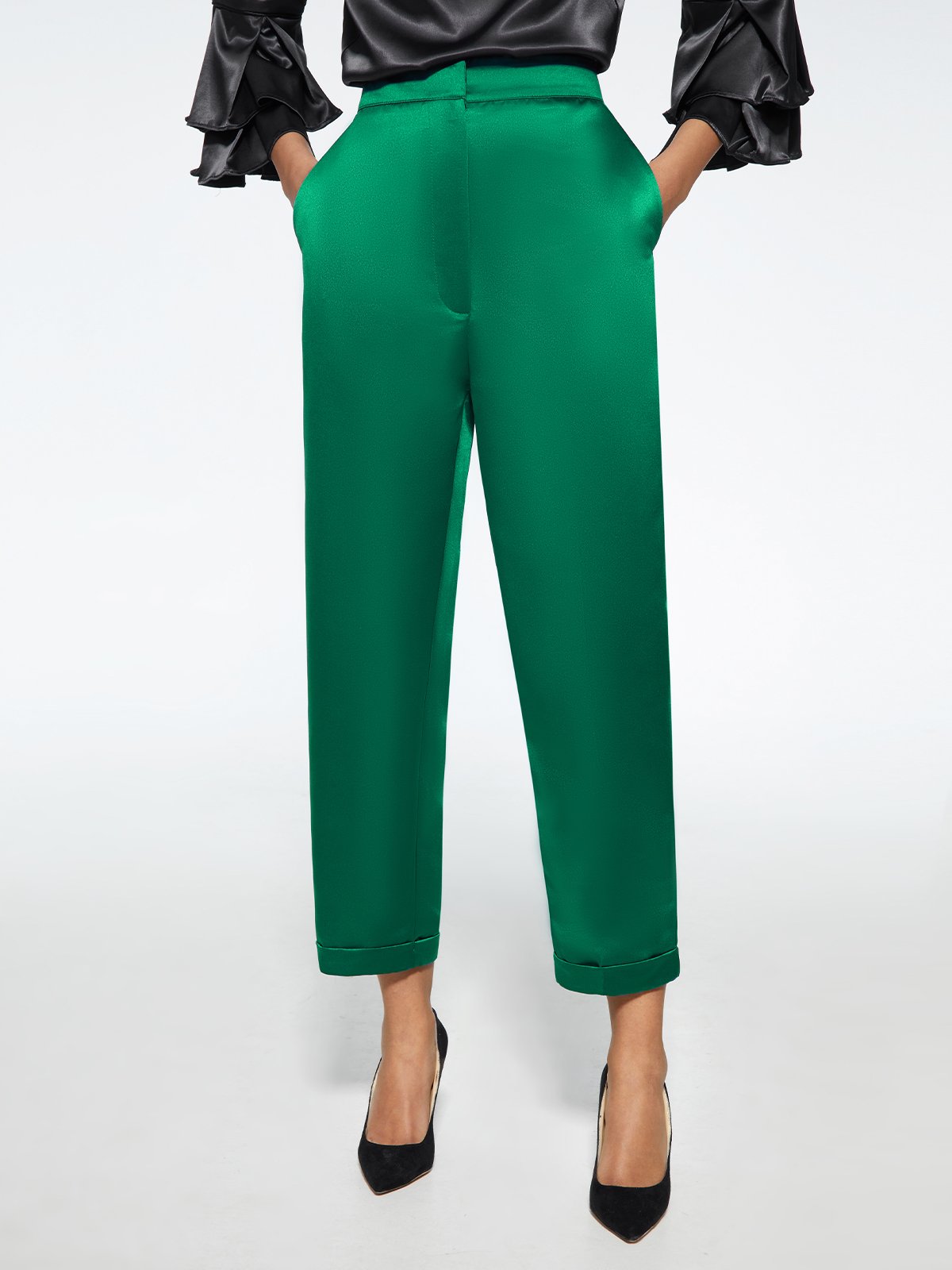 Plain Urban Fashion Regular Fit Pants | stylewe