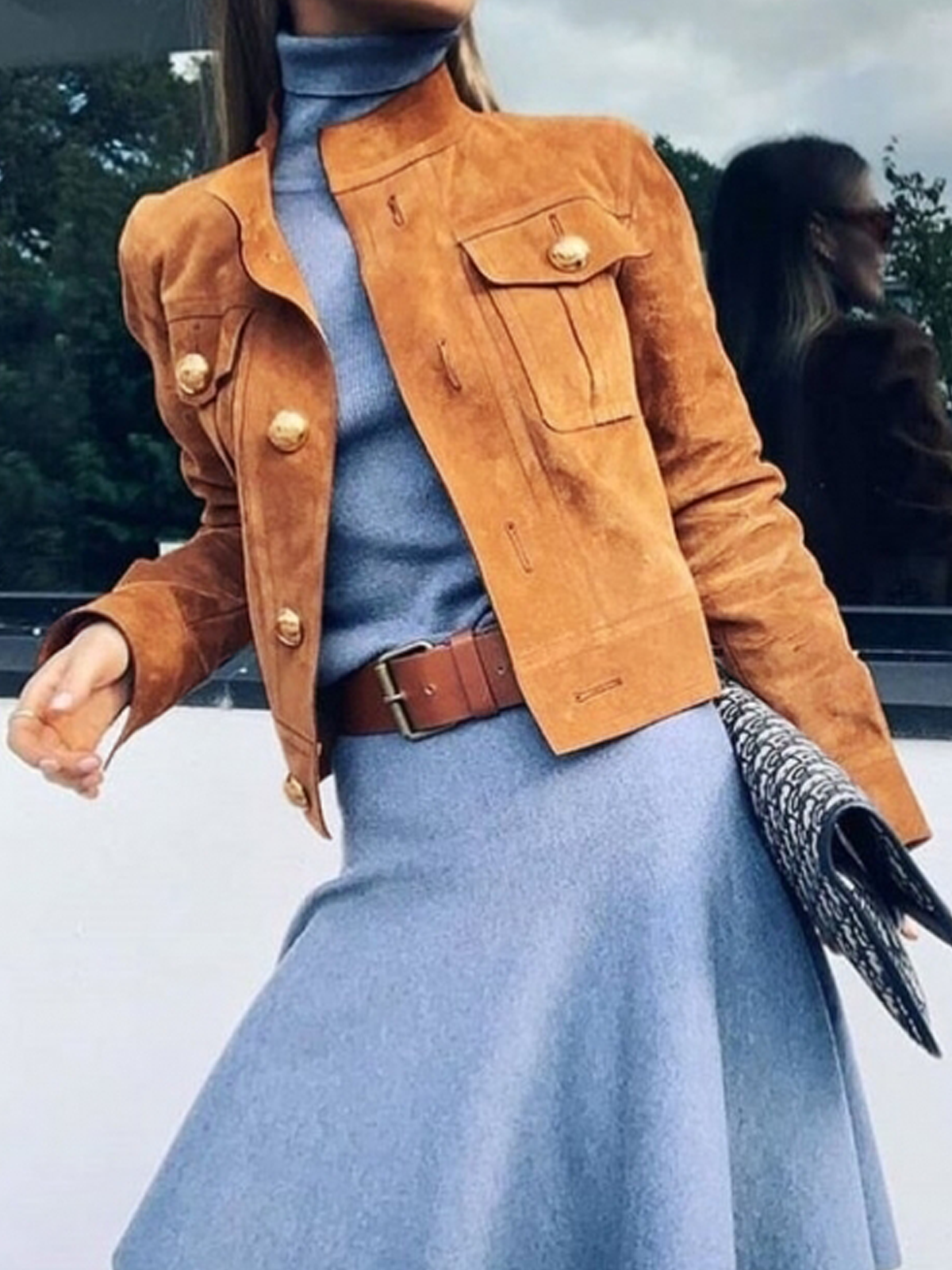 Regular Fit Stand Collar Long Sleeve Plain Urban Jacket | stylewe