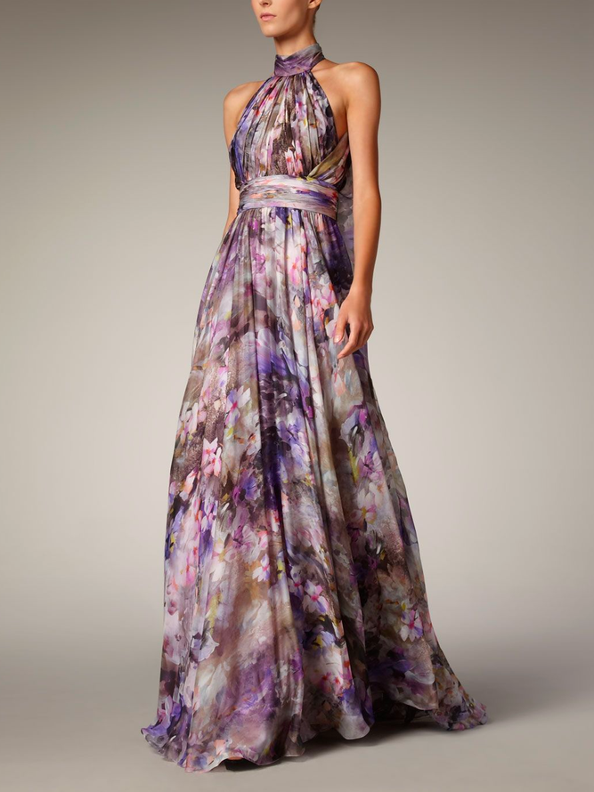 Halter Elegant Wedding Guest Dress | stylewe